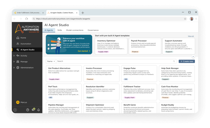 AI Agent Studio | Automation Anywhere